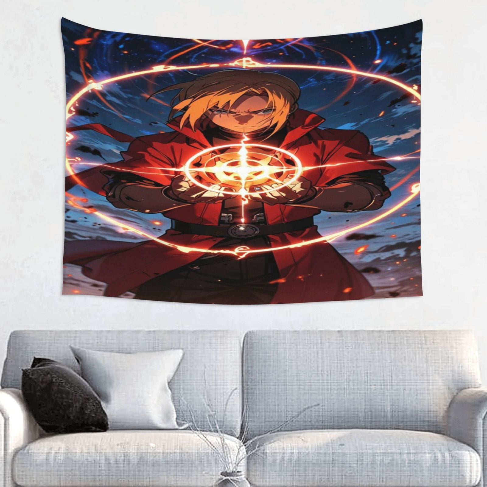 Fullmetal Alchemist Wall Tapestry Poster For Bedroom Aesthetics Funny ...