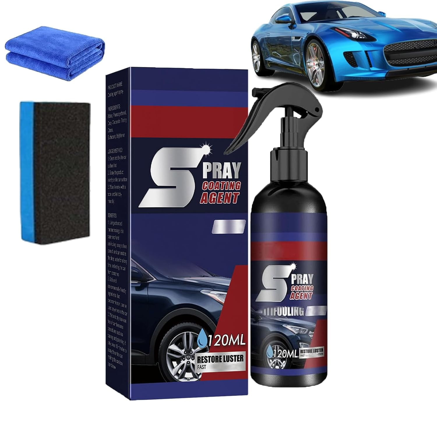 Fullofcarts Car Polish, German Car Coating Spray, Multi-Functional ...