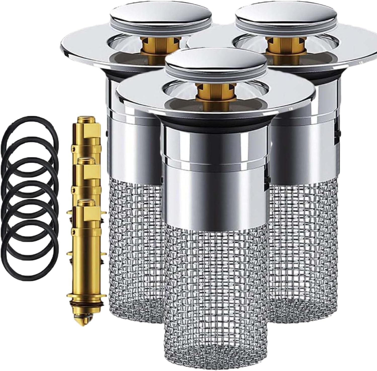Fullofcarts Sink Stopper, Minceetbien Pop up Drains Sink Strainer ...