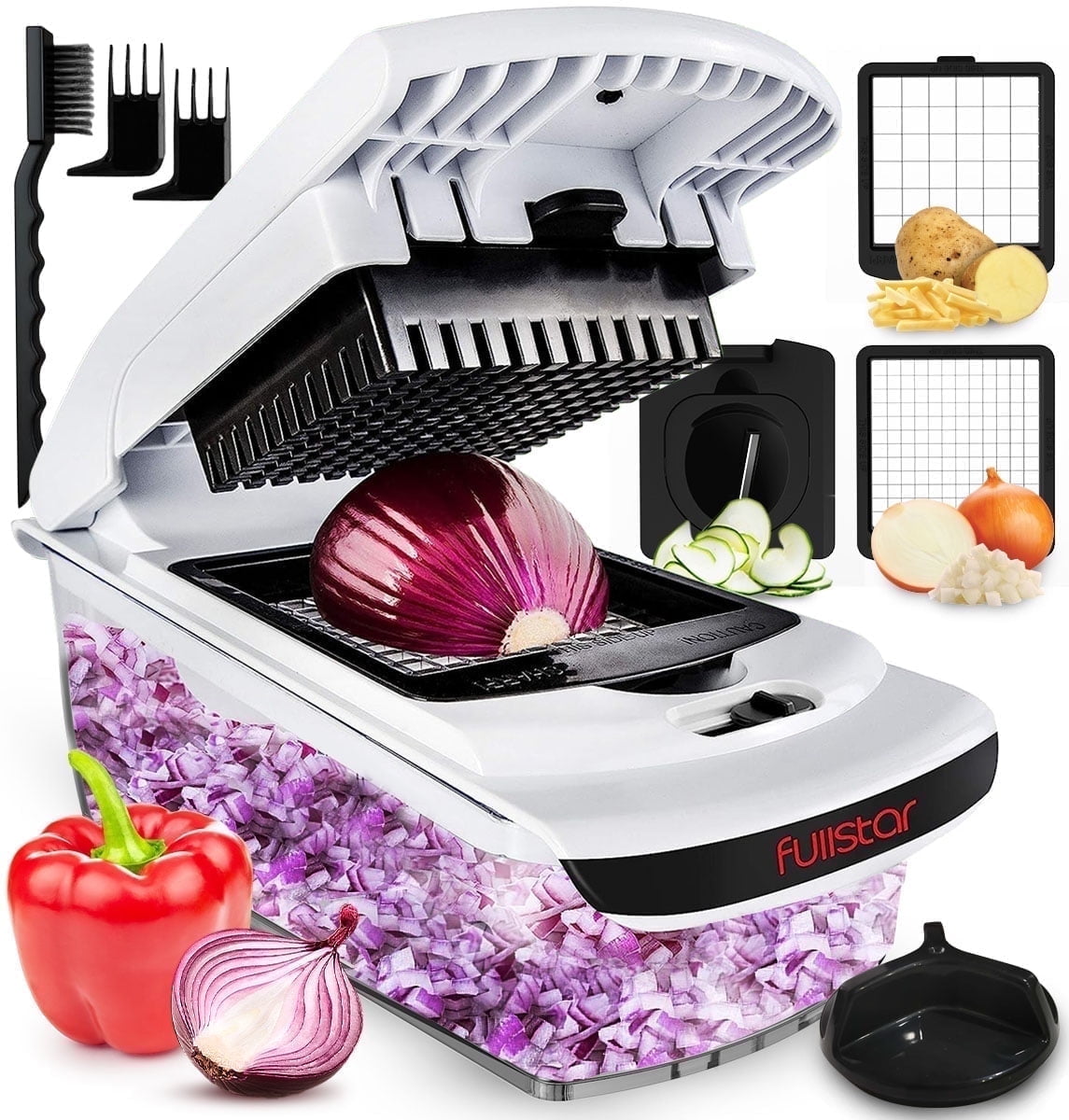 Fullstar - Vegetable Chopper - Vegetable Cutter, Food Chopper, Veggie ...