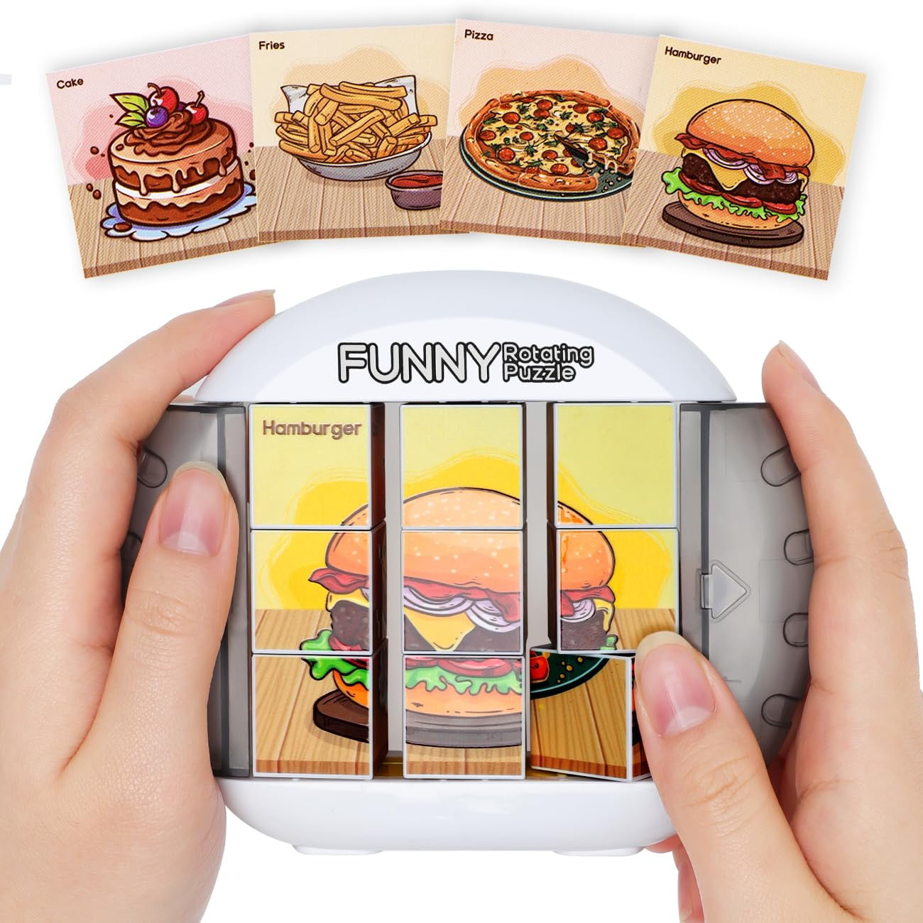 Fullware Rotating Puzzle for TSF6 Kids 3 4 5 7 8 Year Old, 4 Puzzles in ...