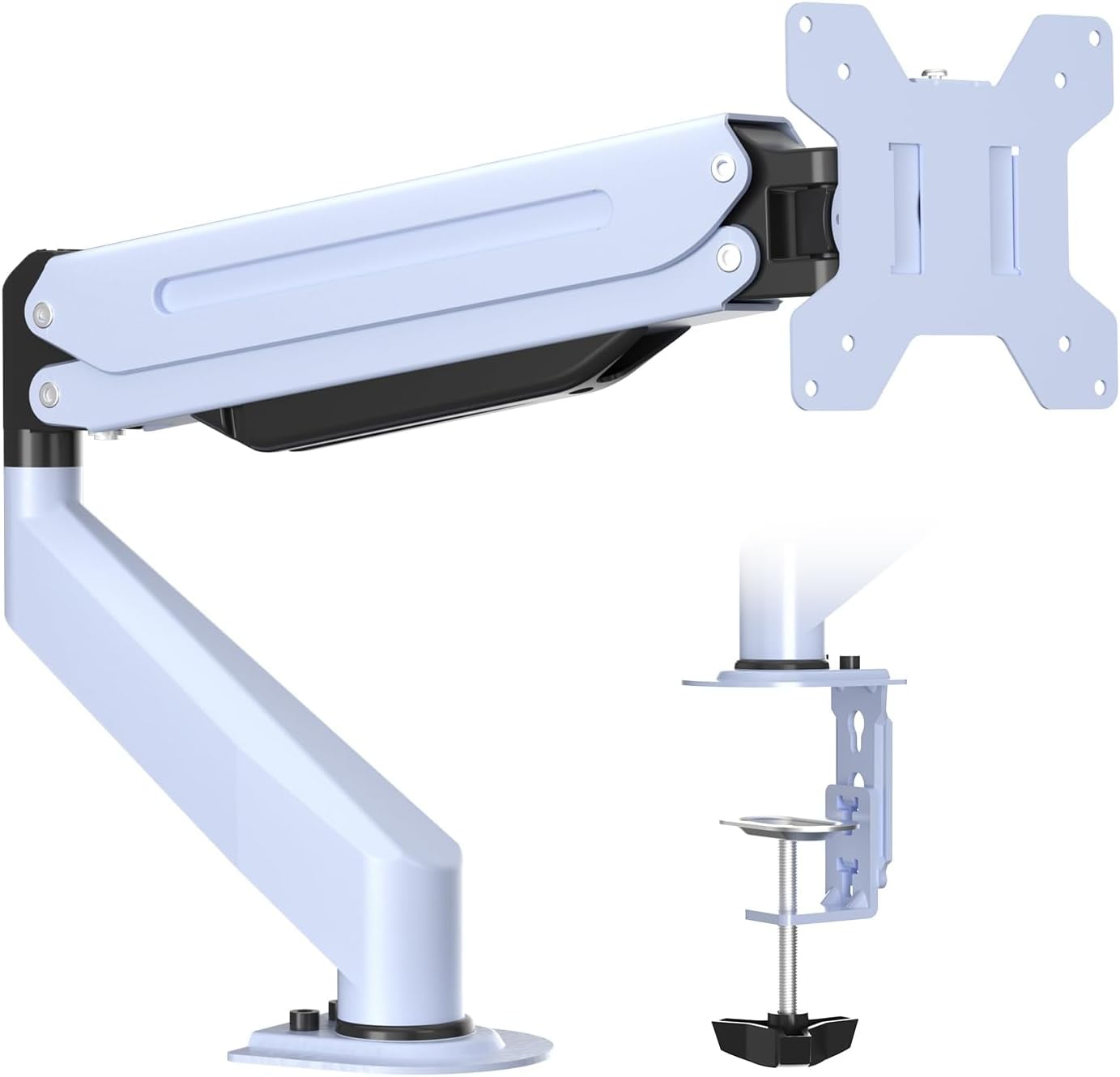 Fully Adjustable Monitor Mount with Gas Spring Arm for 17-32 Inch ...