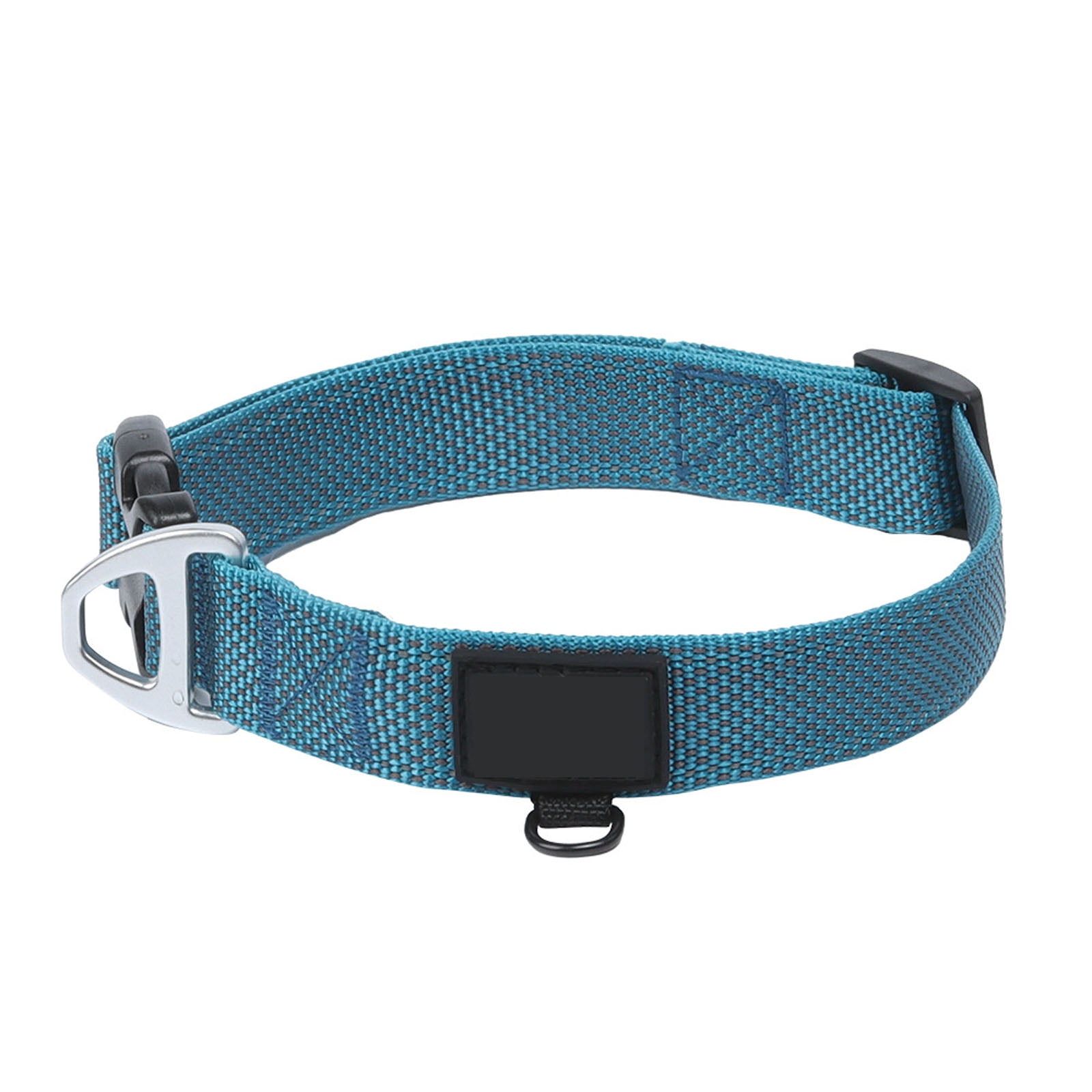 Fully Adjustable Nylon Webbing Collars for Dogs, Reflective Stitching ...