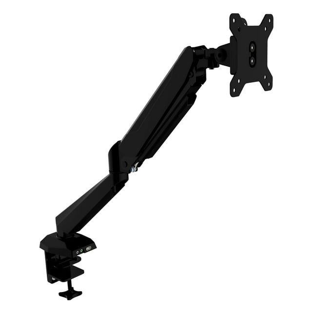 Fully Adjustable Tilt and Swivel Articulating Single Monitor Desk Mount ...
