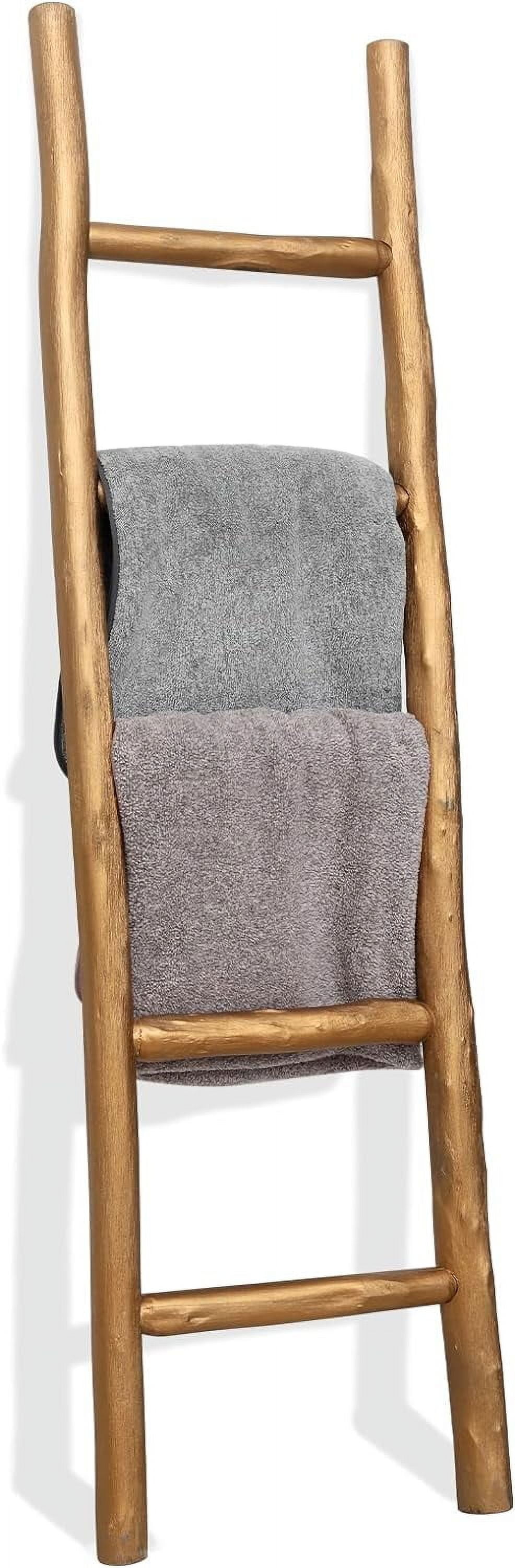 Fully Assembled 5ft Wood Blanket Ladder Living Room Decorative Wall ...