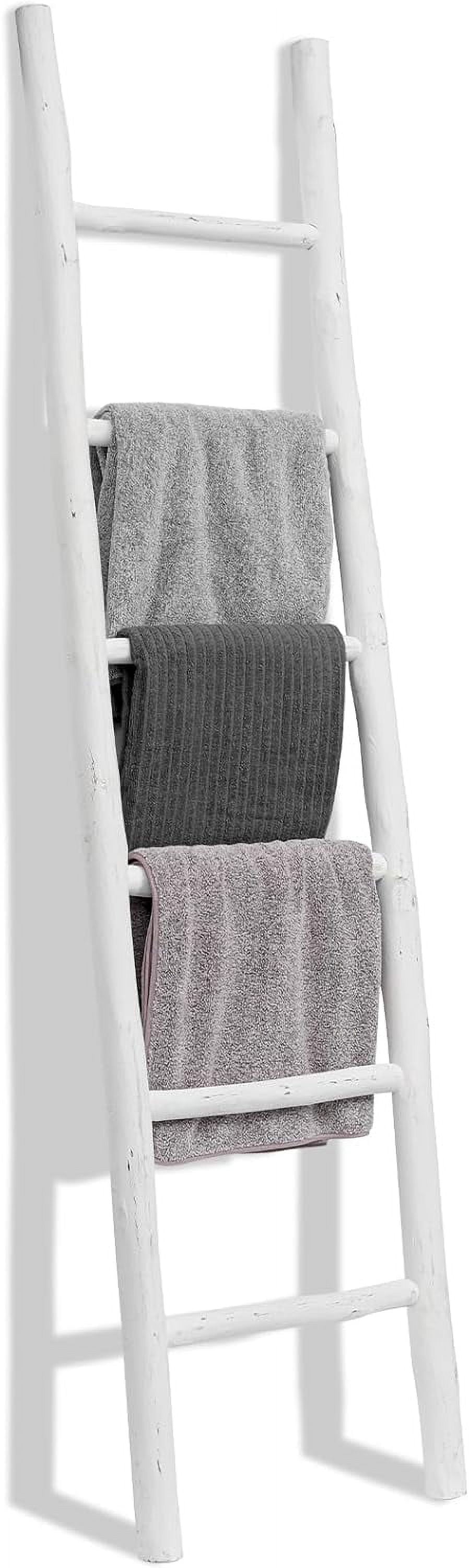 Fully Assembled 6ft Wood Blanket Ladder Living Room Decorative Wall ...