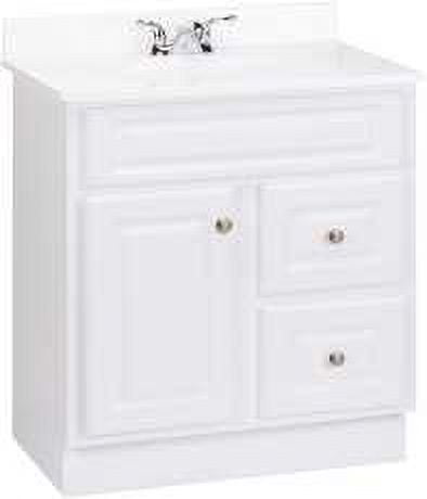 Fully Assembled White Vanity With Drawers, 30 In. - Walmart.com