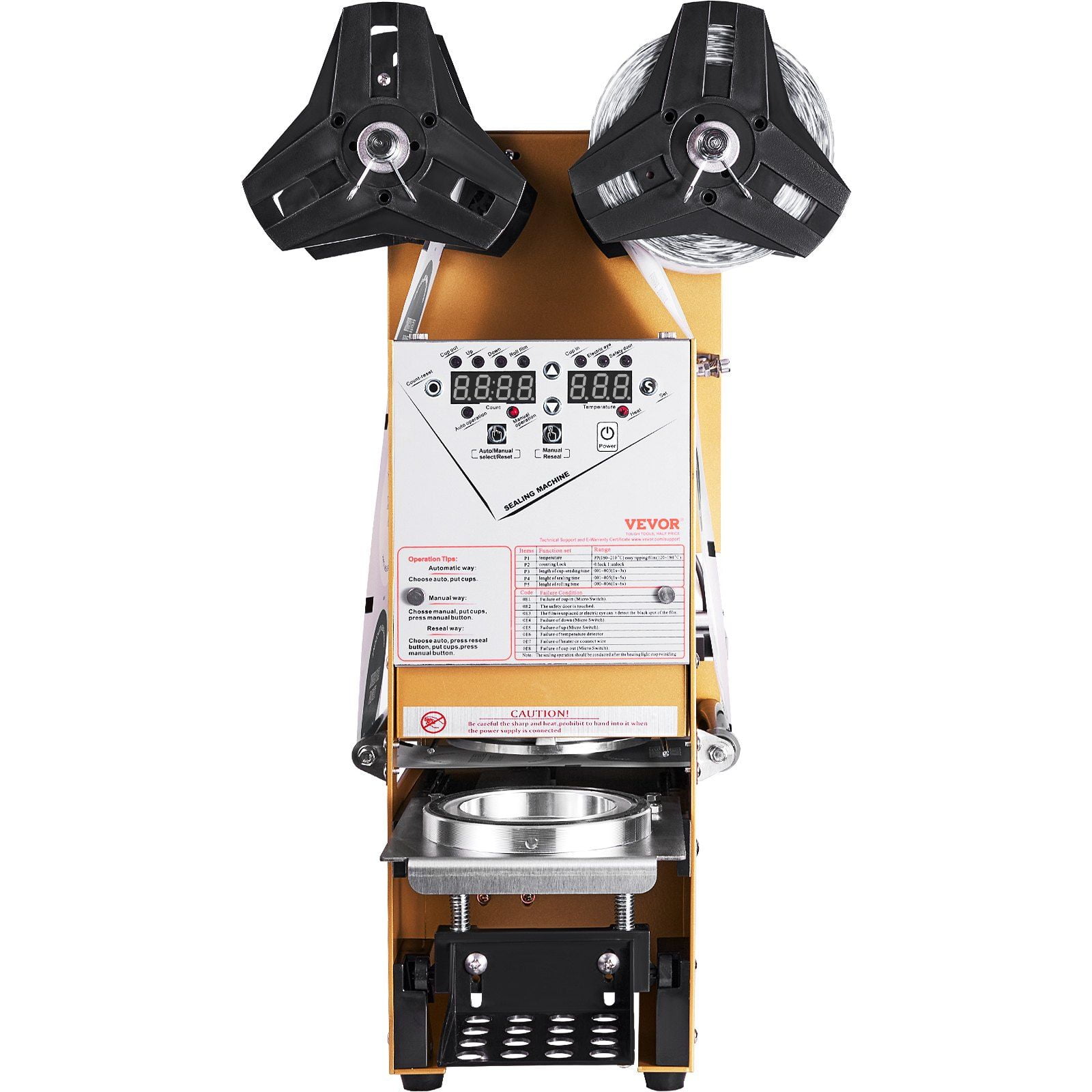 Fully Automatic Cup Sealing Machine, 500-650 Cups/H, Cup Sealer Machine ...