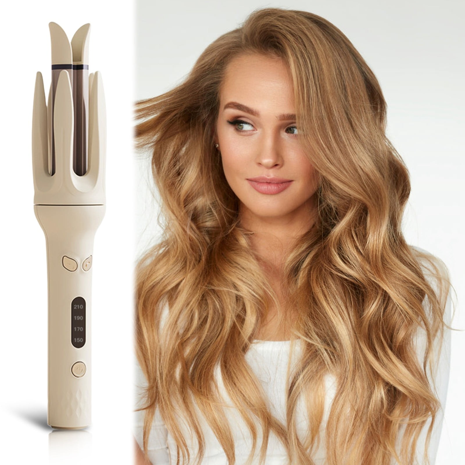 Fully Automatic Curling Iron With Large Waves and Negative Ions for ...