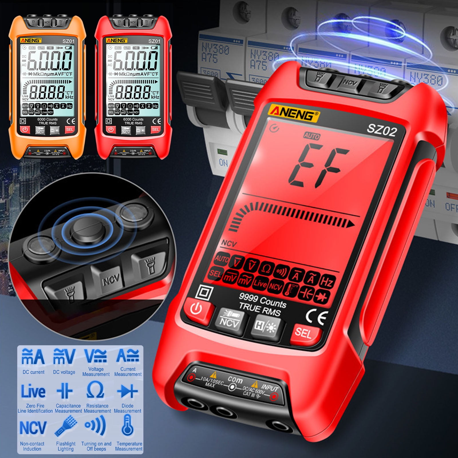 Fully Automatic Digital Multimeter, High-Precision Backlight ...