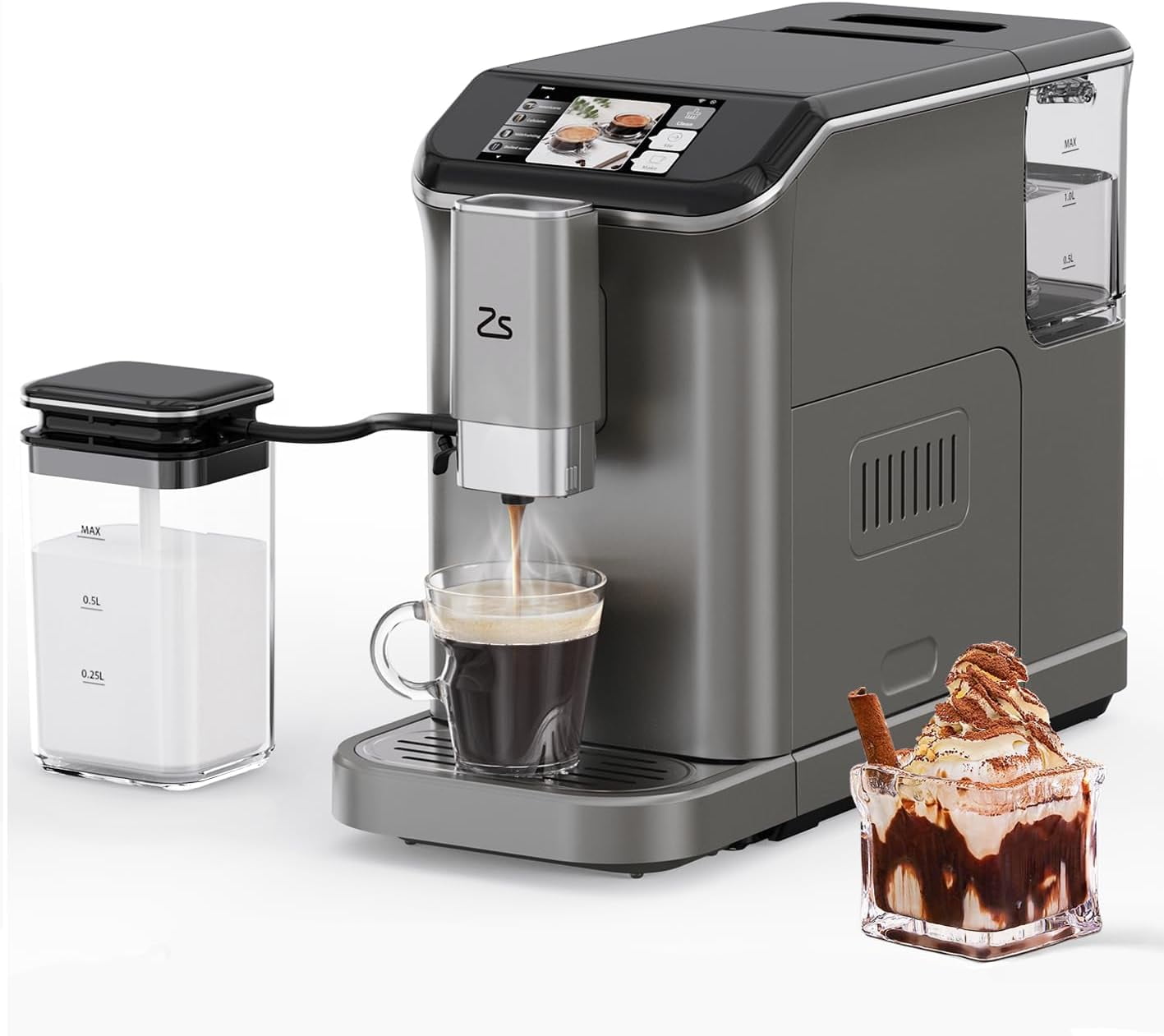 Fully Automatic Espresso Machine, 7 Coffee Varieties, 20-Bar Coffee ...