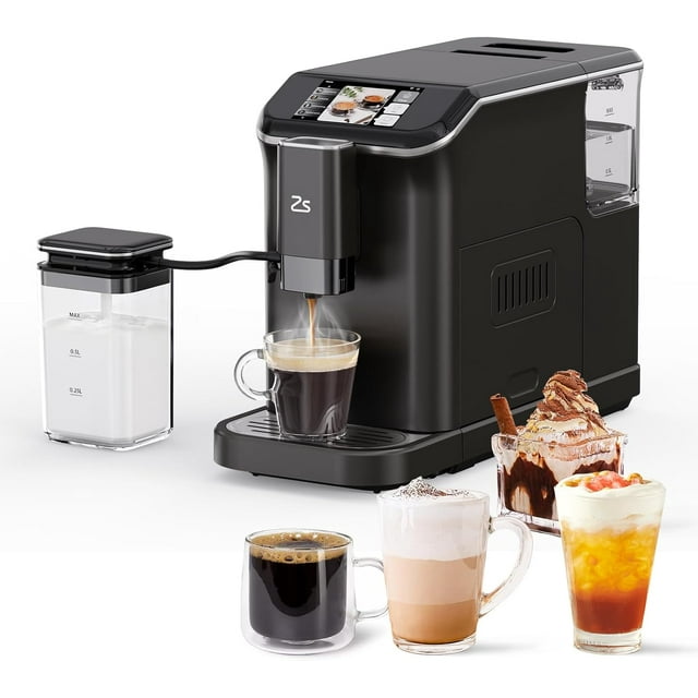 Fully Automatic Espresso Machine with Automatic Milk Frother, 1.5L ...