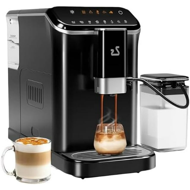 Fully Automatic Espresso Machine,One-Touch Operation,Self-Cleaning ...