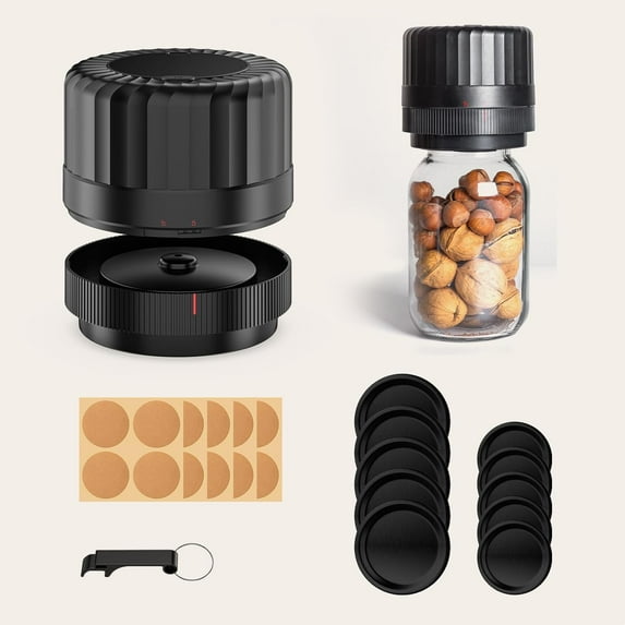 Fully Automatic Mason Jar Vacuum Sealer Kit - Auto Stop Jar Sealer for ...