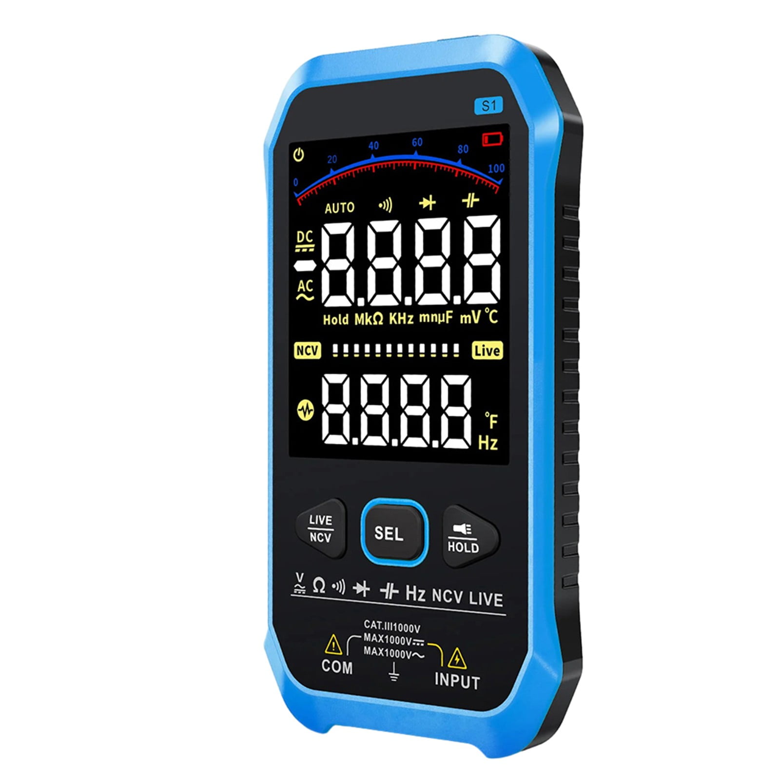 Fully Automatic Multimeter with HD Display and Intelligent Measurement ...