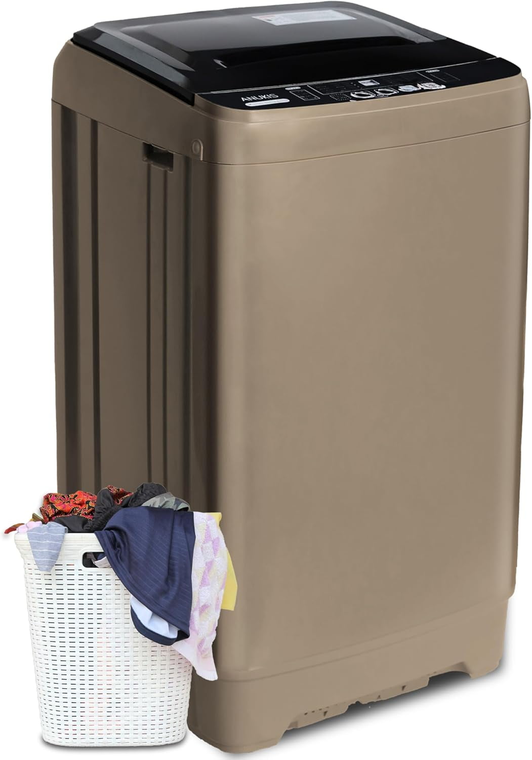 Fully Automatic Portable Washing Machine, 13 lbs Capacity, with Drain ...