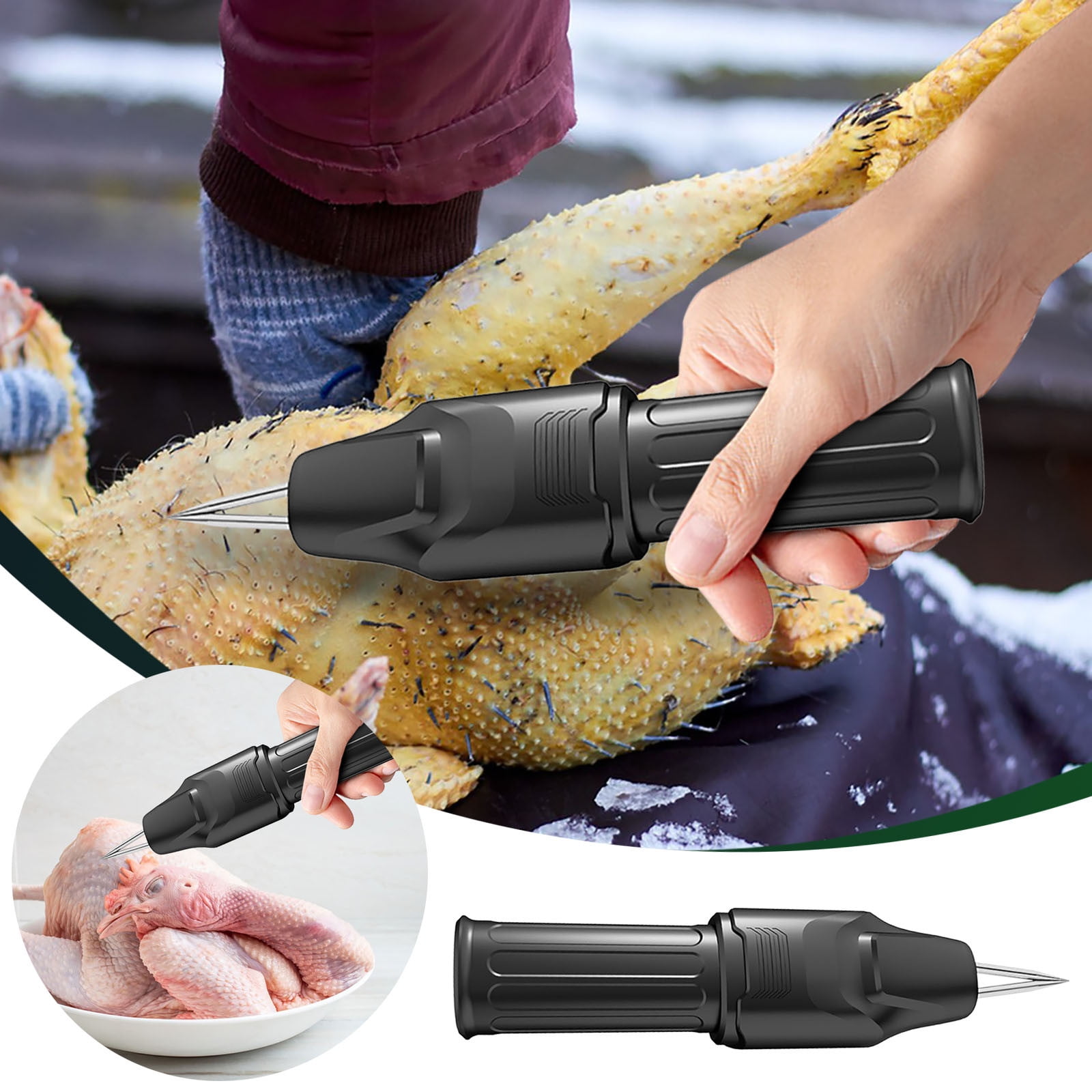 Fully Automatic Poultry Hair Remover | Electric Waterproof Plucker ...