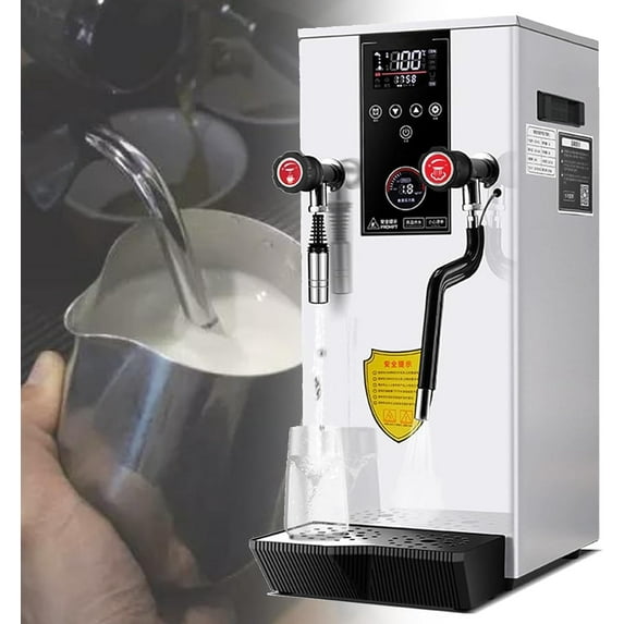 Fully Automatic Steam Boiling Water Frothing Machine, with 2 Lcd ...