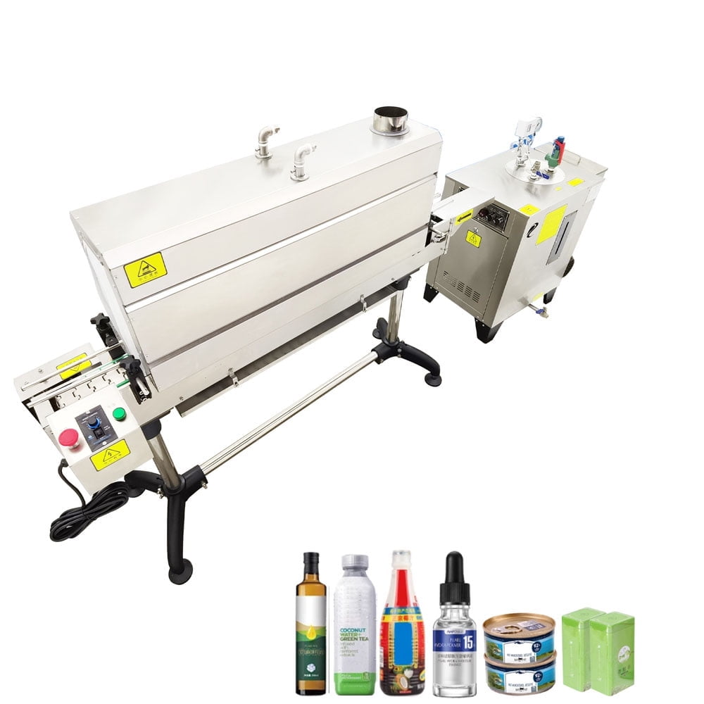 Fully Automatic Steam Label Shrink Machine Bottle Sleeve Labeling ...