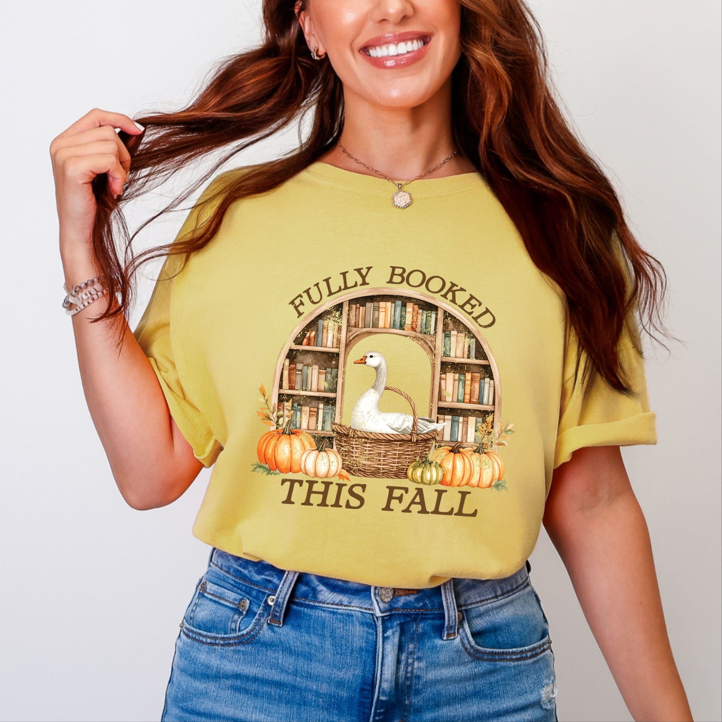 Fully Booked This Fall - Garment Dyed Tee - Walmart.com