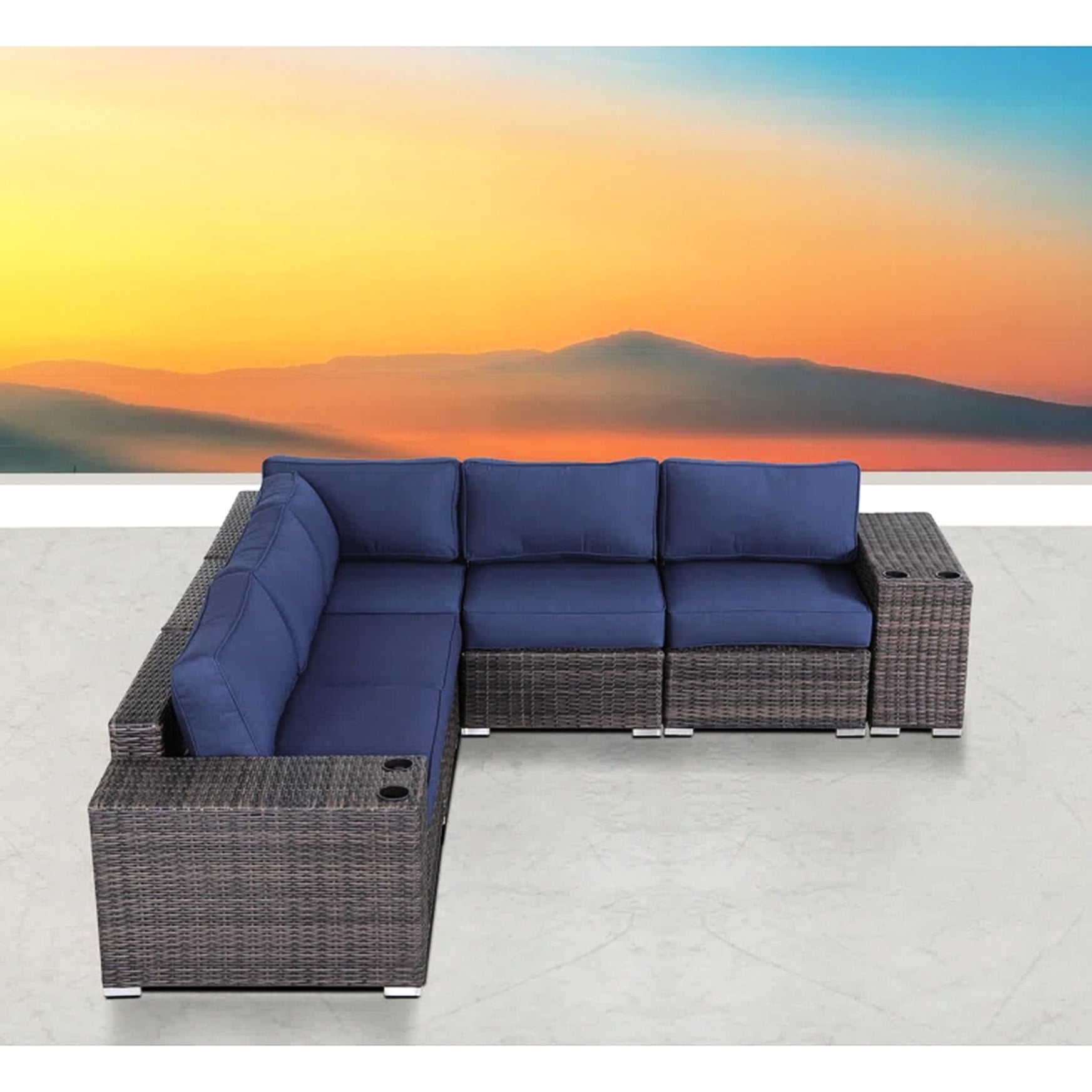 Fully Built - Water & Stain Resistant - Outdoor BBQ - Reversible ...