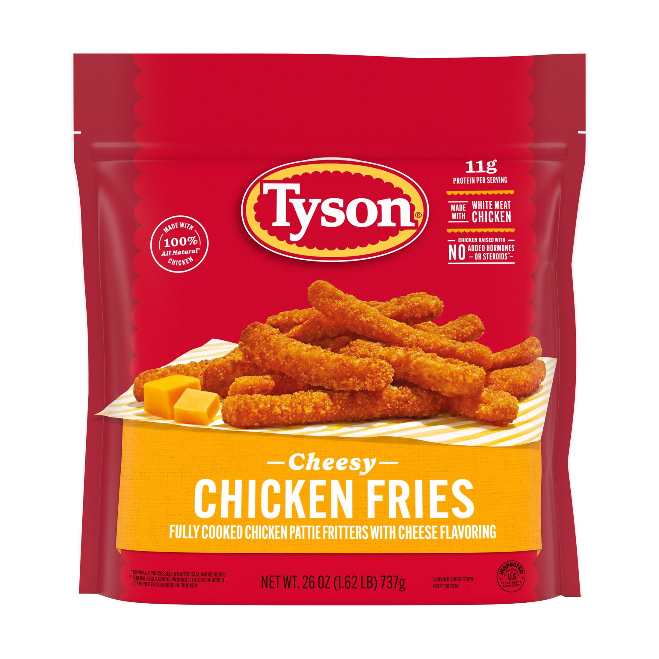 Tyson Cheesy Chicken Fries 26 oz, (Frozen, Fully Cooked) - Walmart.com