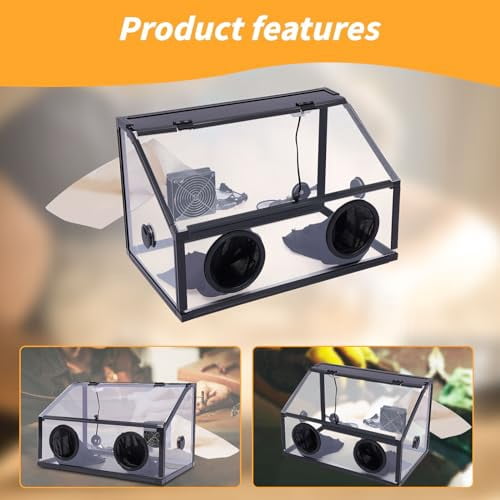 Fully Enclosed Dust Box,220V Electric Dust Hood Enclosed,Acrylic ...