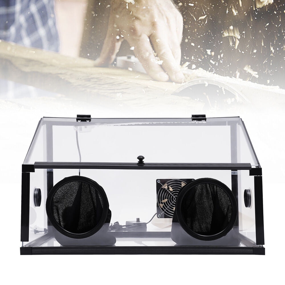 Fully Enclosed Electric Grinding Table Polisher Dust Box Acrylic Cover ...