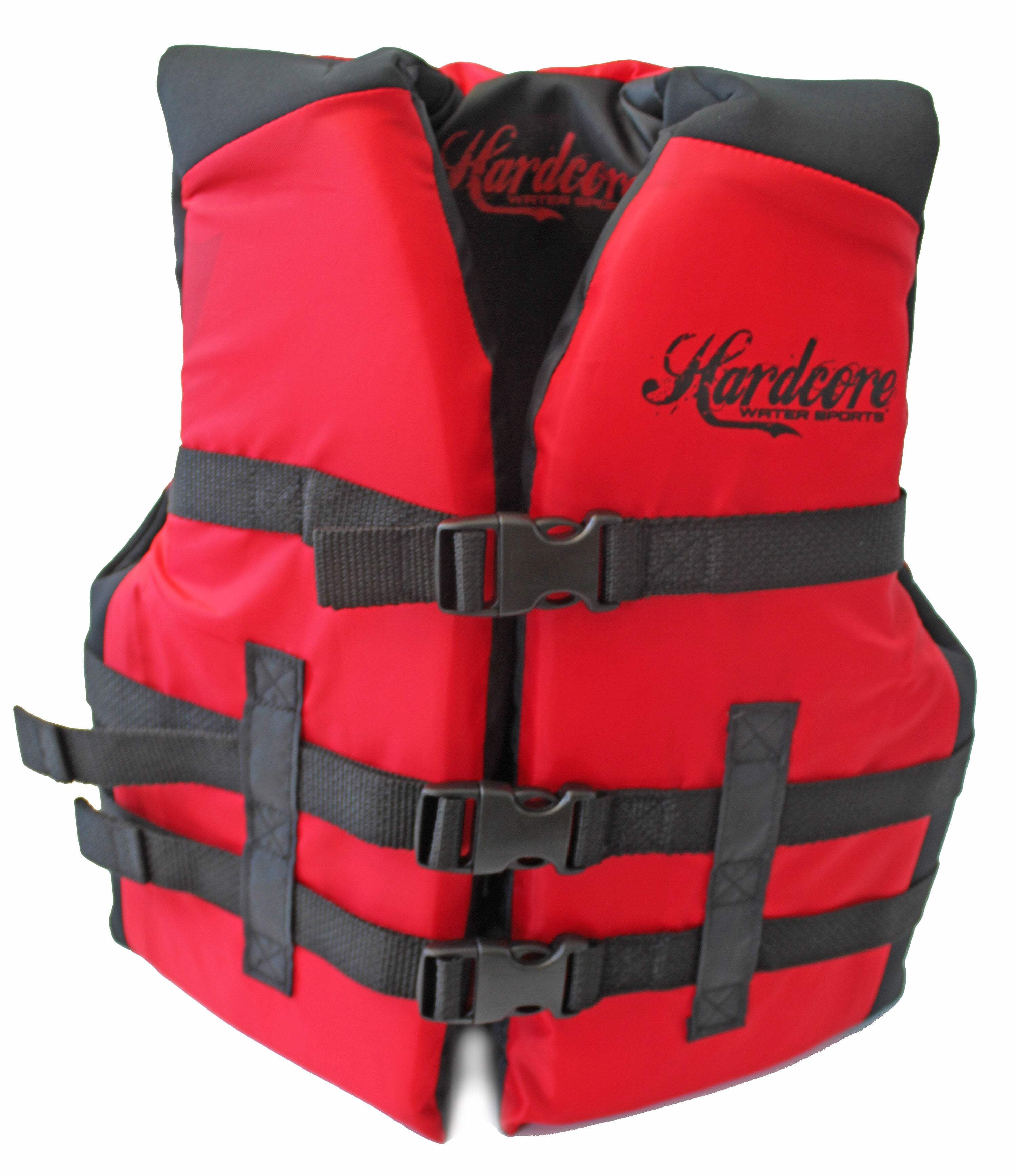 Hardcore Water Sports Premium Neo/Poly Life Jacket | USCG Approved Type ...