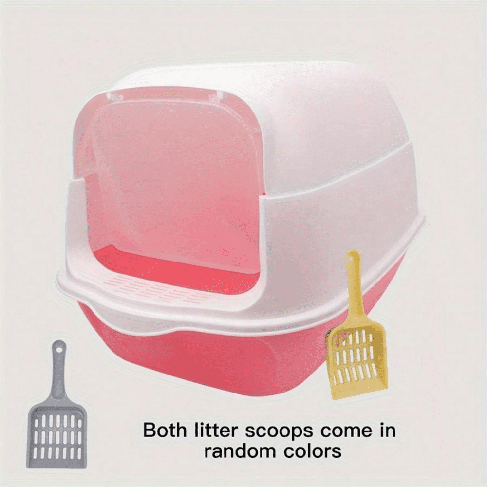 Fully Enclosed Small Cat Litter Box For Cats, With Sand-Proof And ...