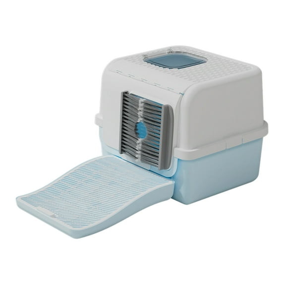 Fully Enclosed cats Litter Box with Floating Fleece Technology ...