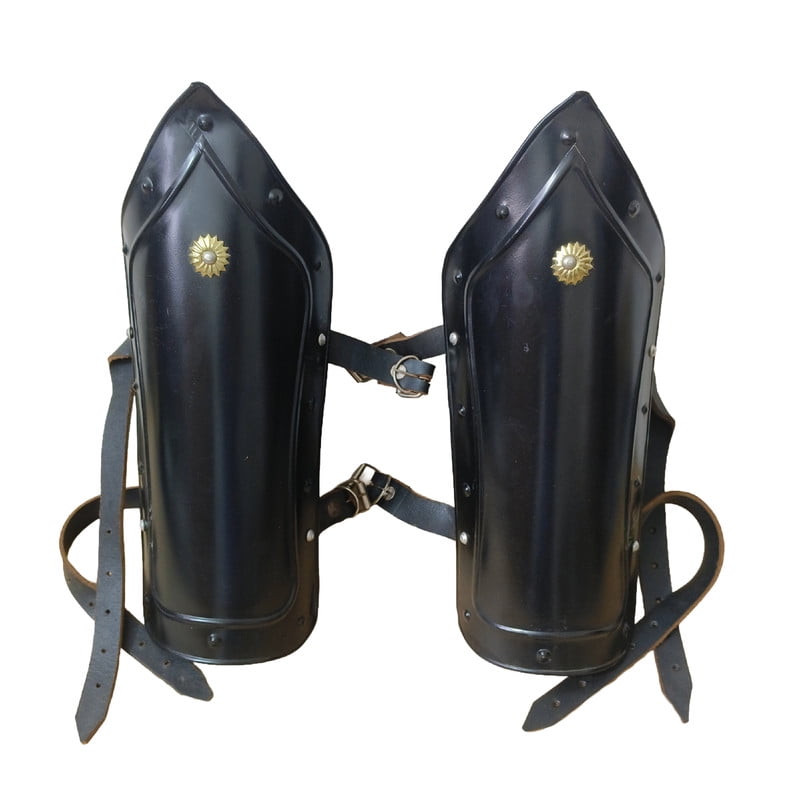 Fully Functional Black Leg Guard for Medieval Knights Cosplay Role Play ...