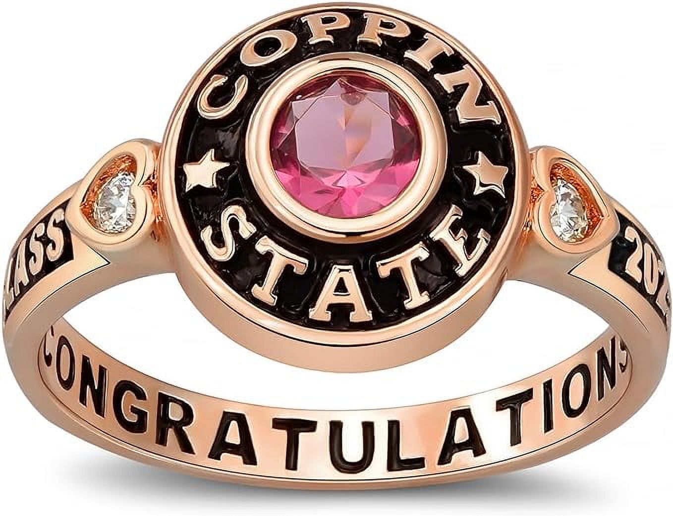 Fully Personalized Customized Sterling Silver Ladies High School Class ...