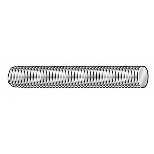Fully Threaded Rod, 1/4"-20, 12 in, Steel, Grade 2, Plain Finish ...
