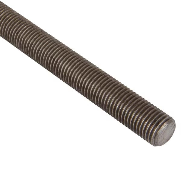 Fully Threaded Rod, 7/16"-20, 3 ft, Steel, Grade B7, Black Oxide Finish ...