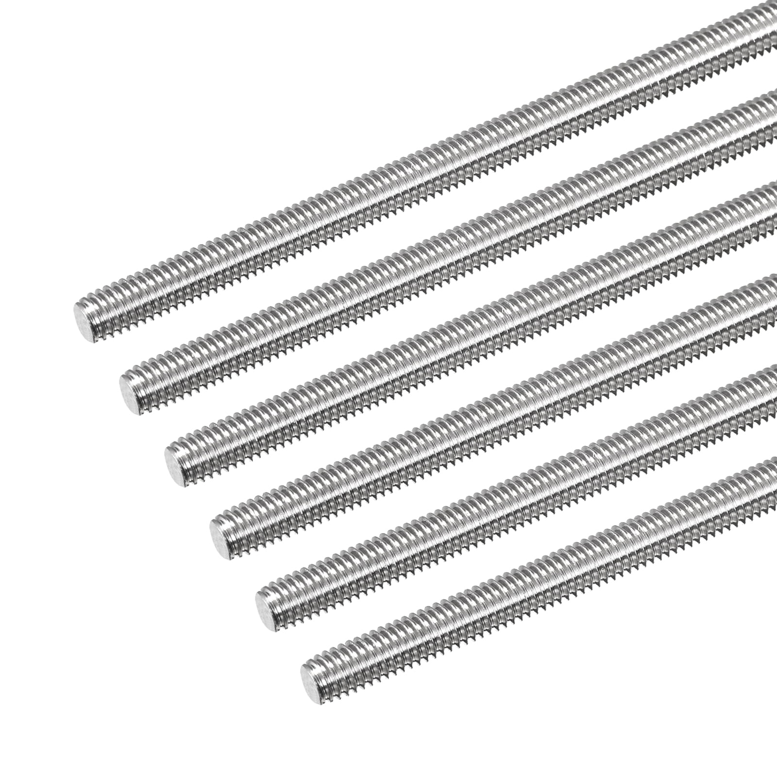 Fully Threaded Rod M6 x 500mm 1mm Thread Pitch 304 Stainless Steel ...