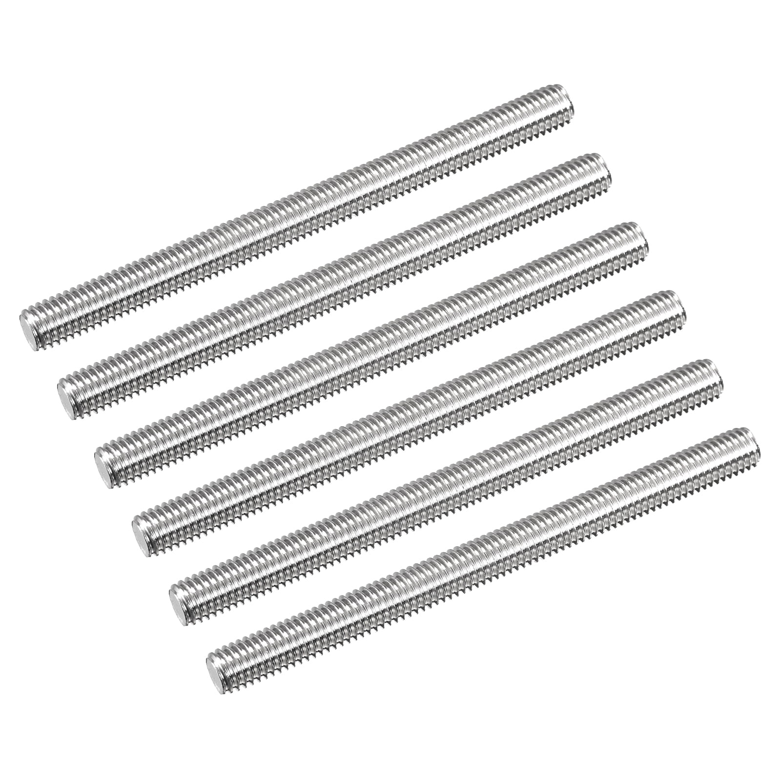 Fully Threaded Rod M8 x 100mm 1.25mm Thread Pitch 304 Stainless Steel ...