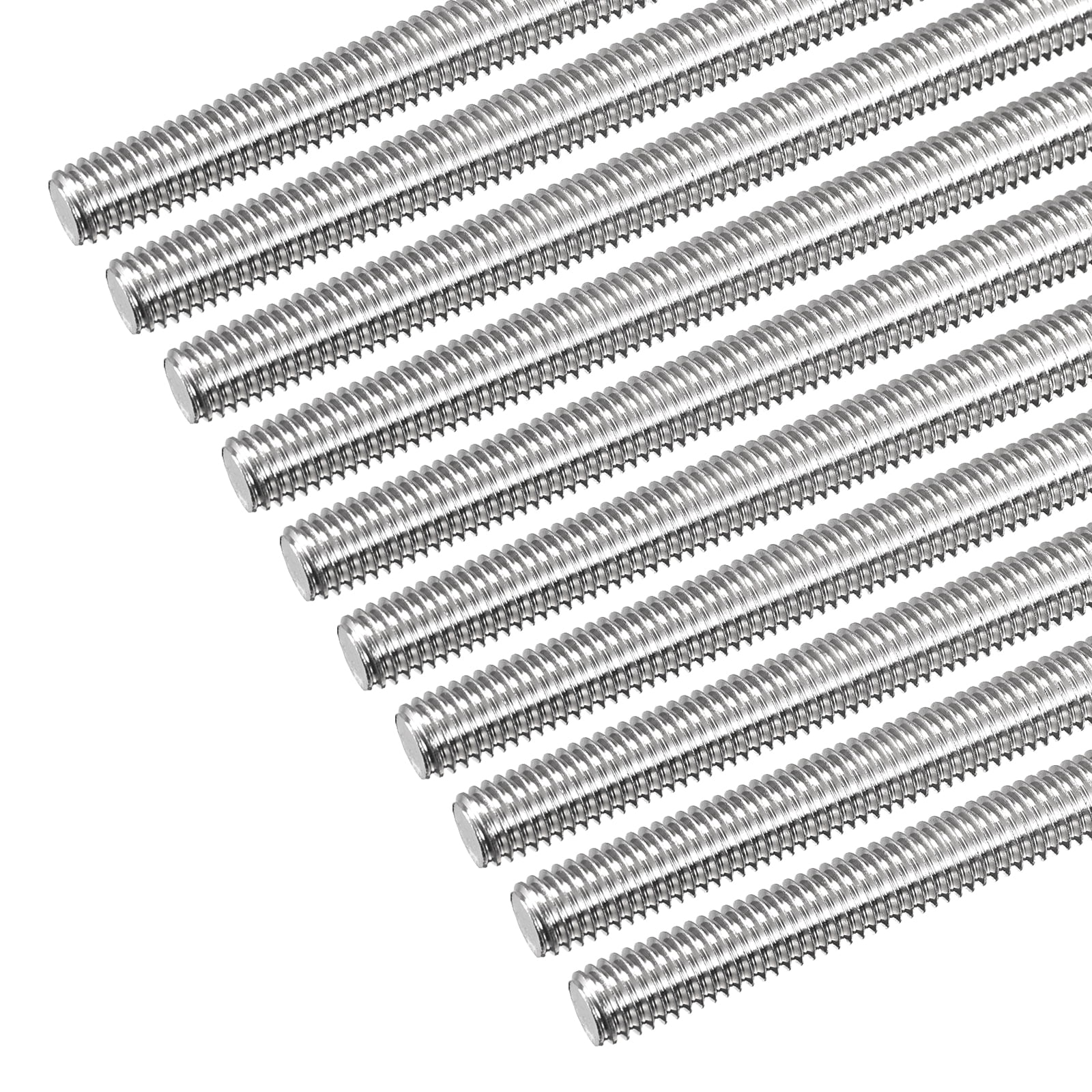 Fully Threaded Rod M8 x 350mm 1.25mm Pitch 304 Stainless Steel Right Hand 10pcs - Walmart.com