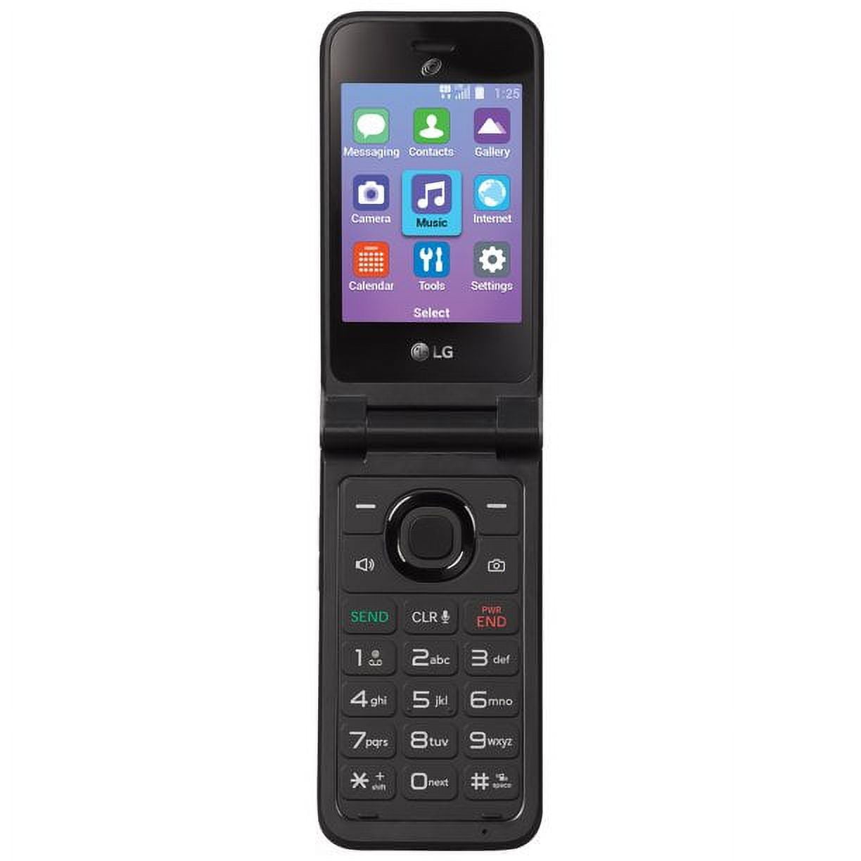 Open Box Fully Unlocked | LG Classic Flip | Black | Prepaid Flip Phone | 8 GB | Brand New ...