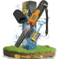 Lierhyt Waterproof LCD Metal Detector with LED Flashlight, 360° Side ...