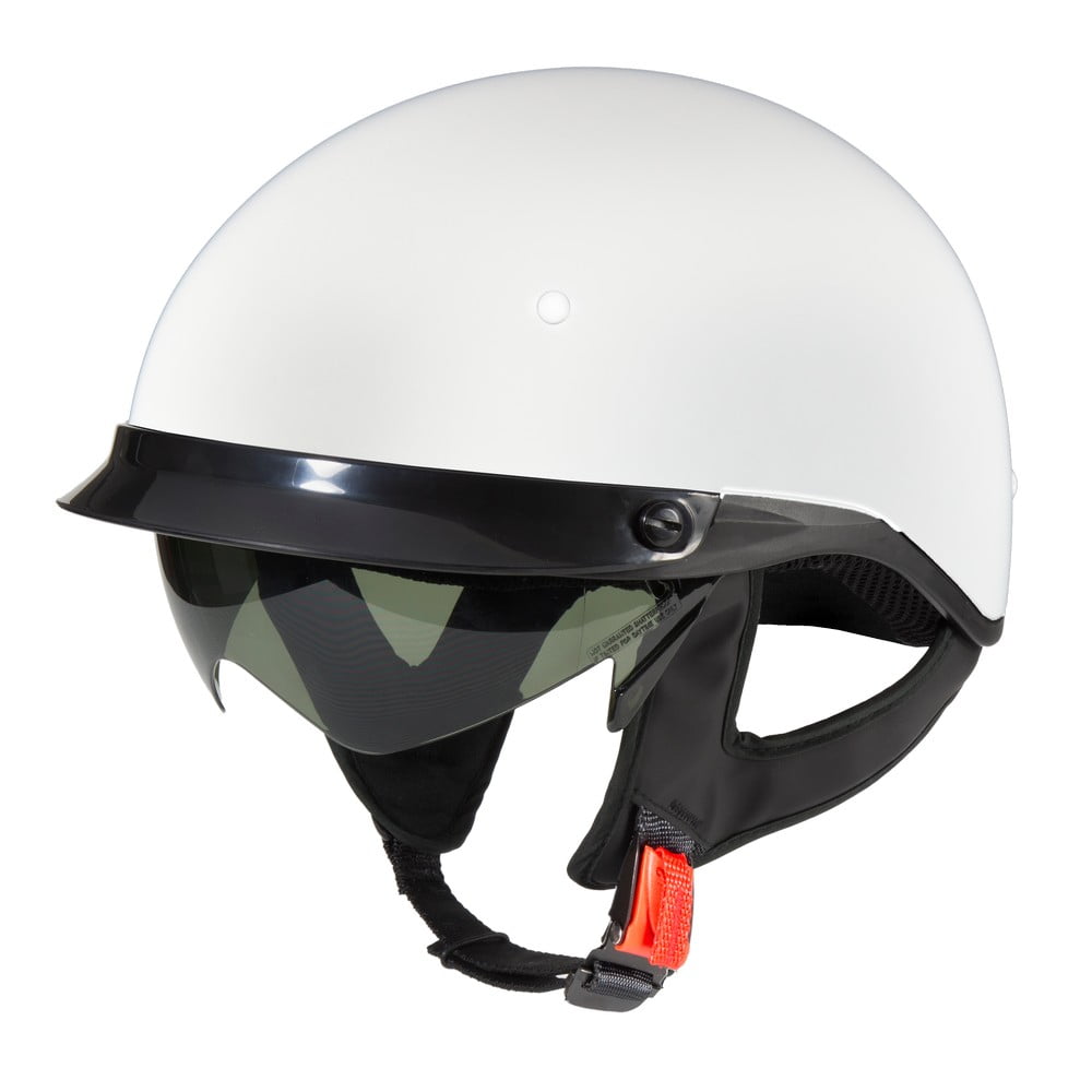 Fulmer 305 Cortez Motorcycle Half Helmet Matte White MD - Walmart ...