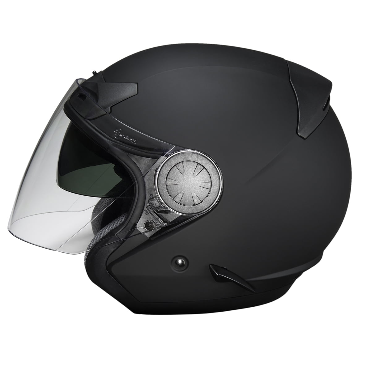 Fulmer, 3510621, Adult Deluxe Open Face Helmet w/Shield - 351 ONYX ...