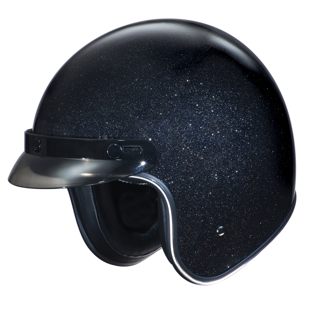 Fulmer, 3534426, Adult Open Face Helmet DOT Approved 353 EON - Black ...