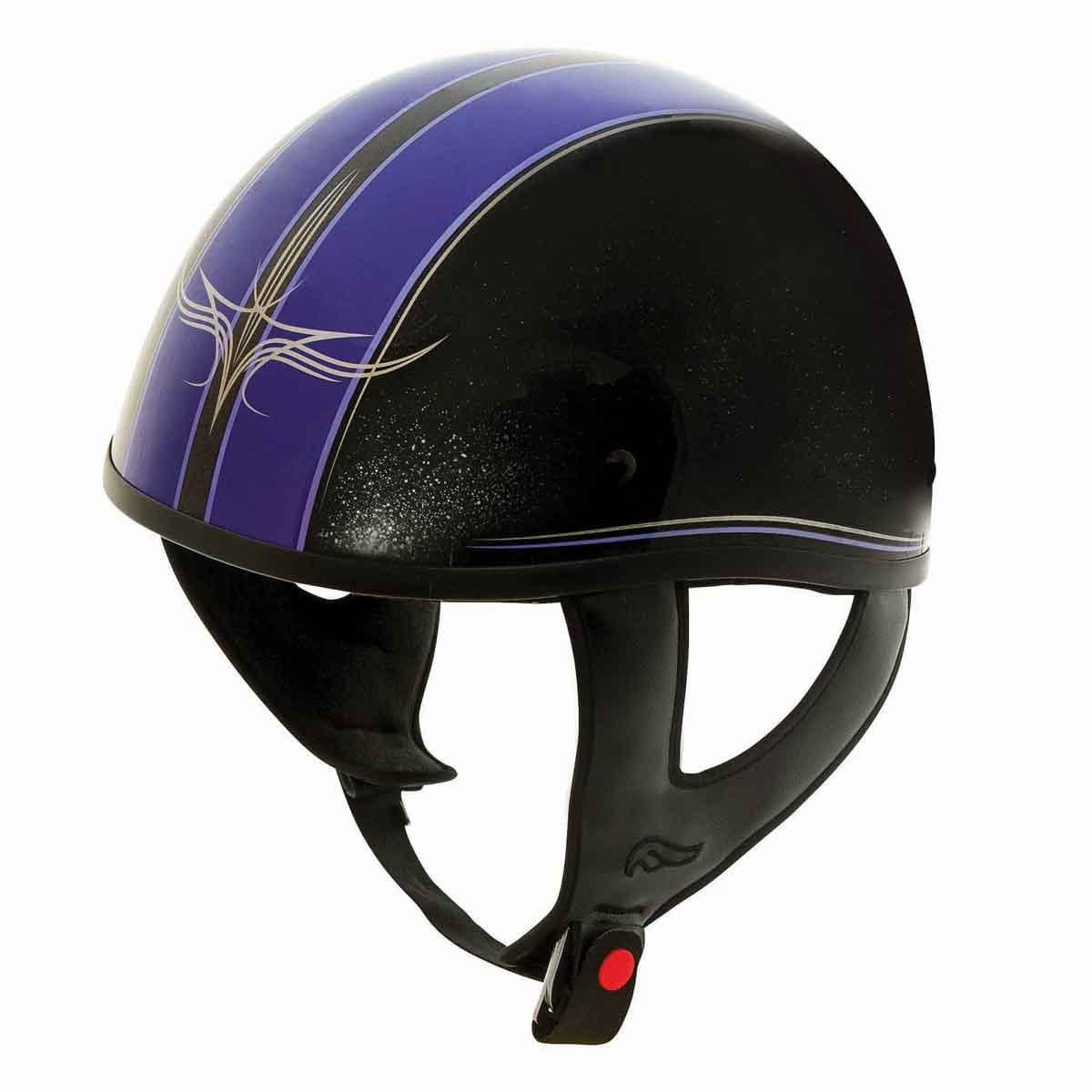 Fulmer, AF-90021A09, Adult Motorcycle Half Helmet - Purple Bel-Air, XS ...