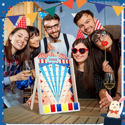 Fulmoon Disk Drop Game with 10 Disks Fun Carnival Game Circus Theme ...
