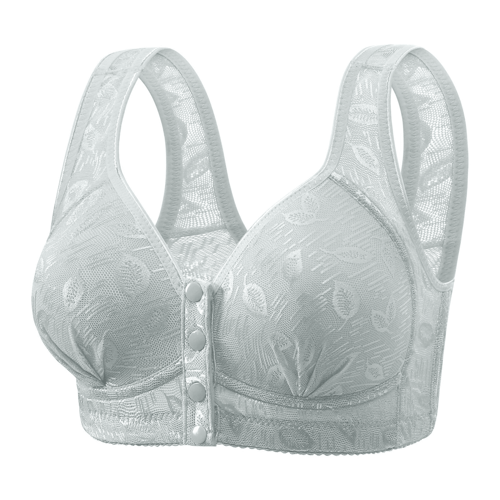 Fulorrnie Bras for Women Comfort Wirefree Supportive Front Closure Lift ...