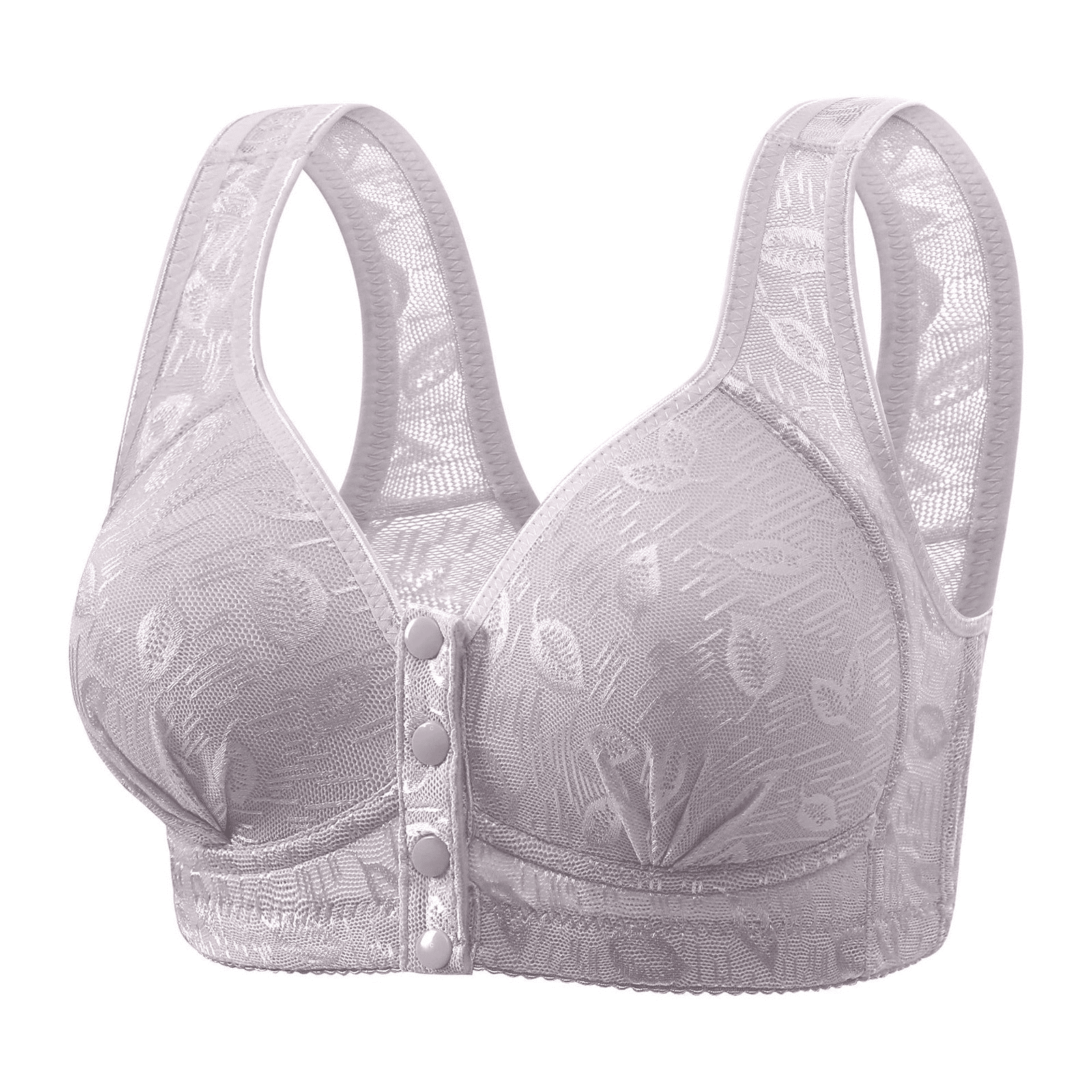 Fulorrnie Bras for Women Comfort Wirefree Supportive Front Closure Lift ...