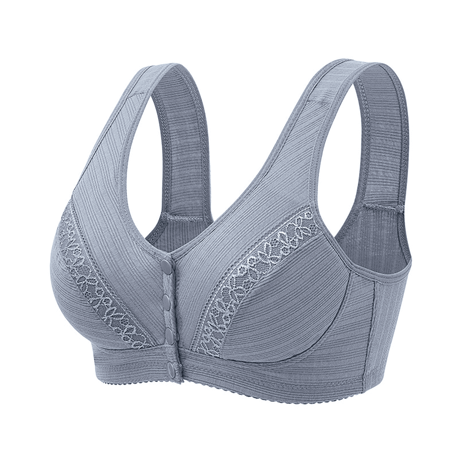 Fulorrnie Bras for Women Comfort Wirefree Supportive Lift Front Closure ...