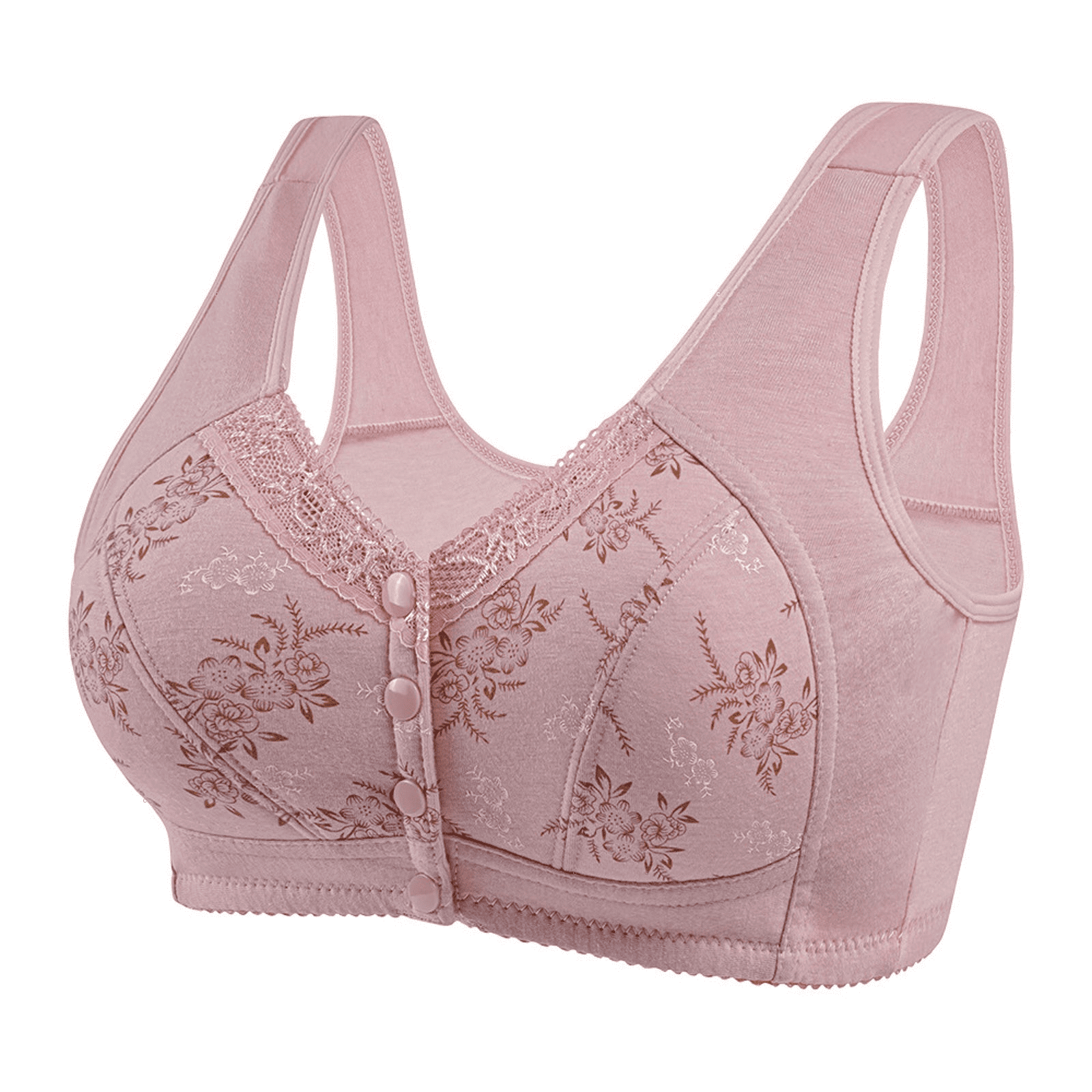 Fulorrnie Bras for Women Plus Size No Underwire Comfort Support Front ...
