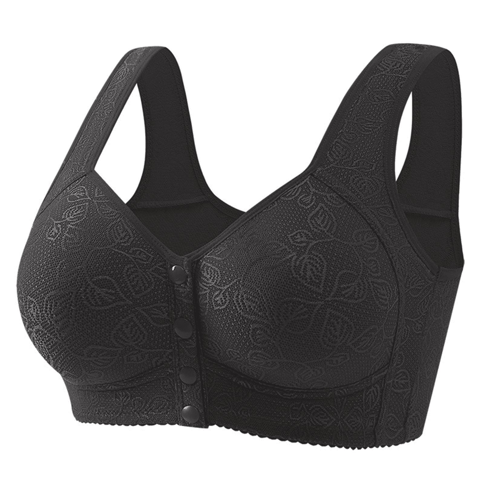 Fulorrnie Bras for Women Plus Size Wirefree Comfort Supportive Lace ...